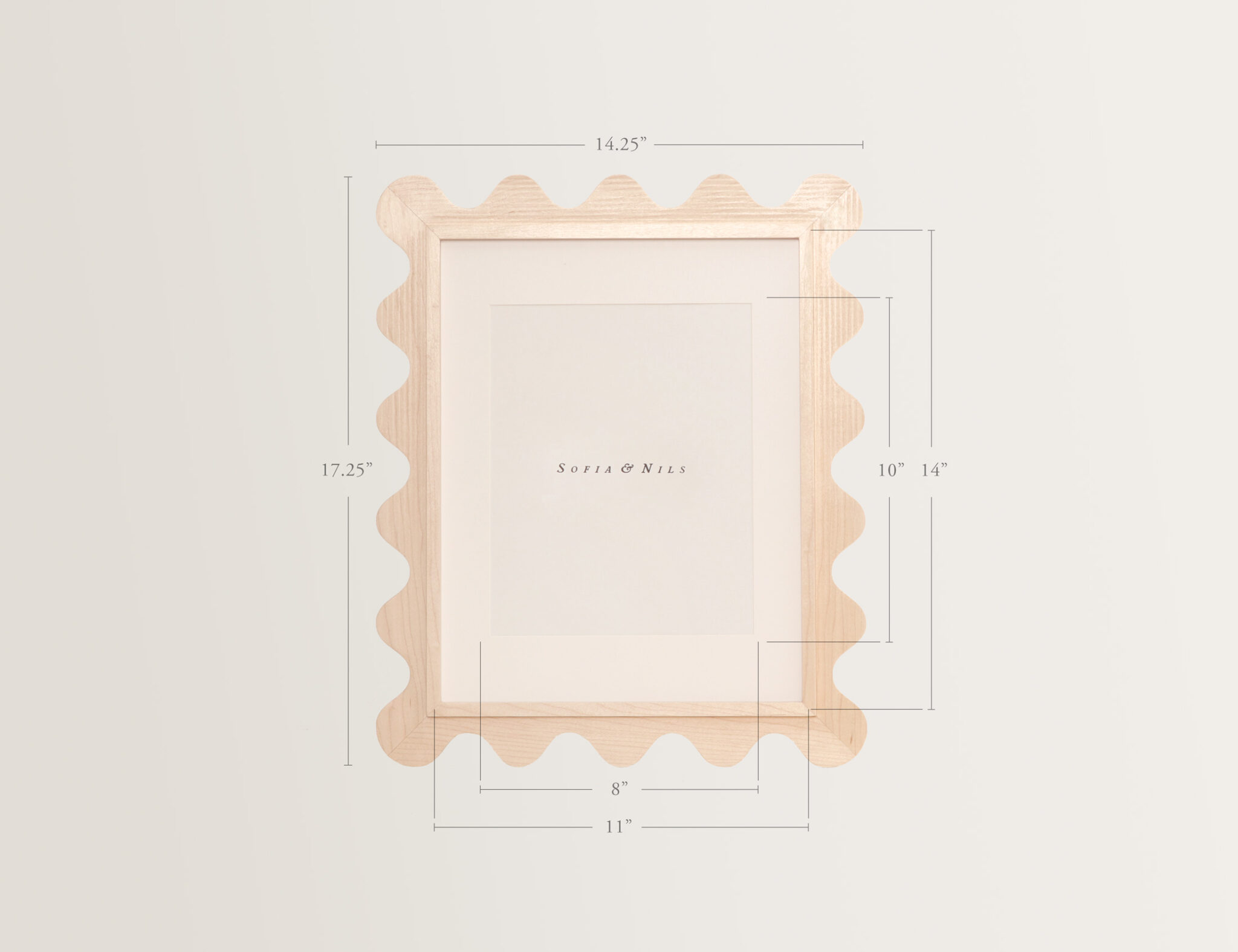 Scallop Picture Frames | Sofia & Nils
