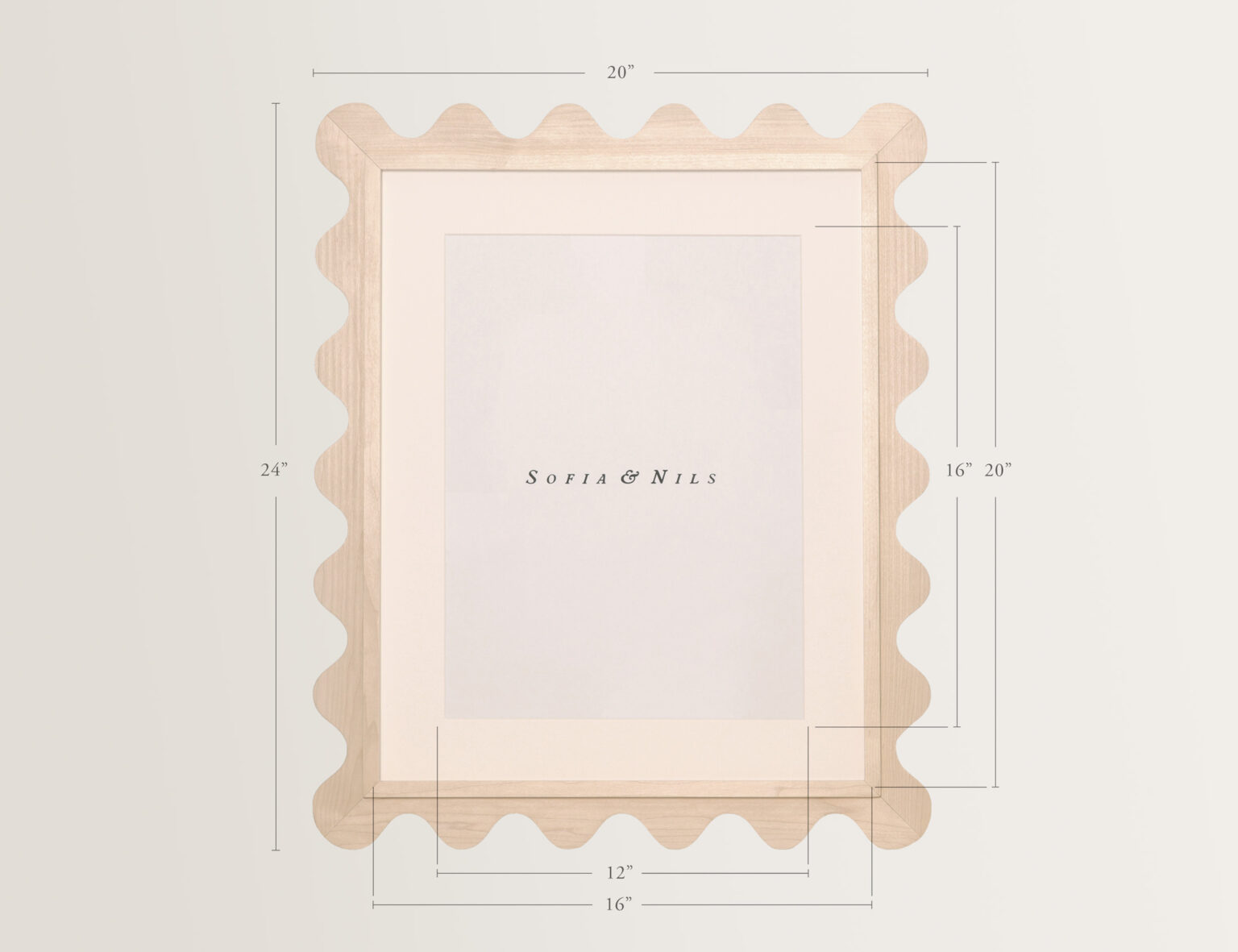 Scallop Picture Frames | Sofia & Nils