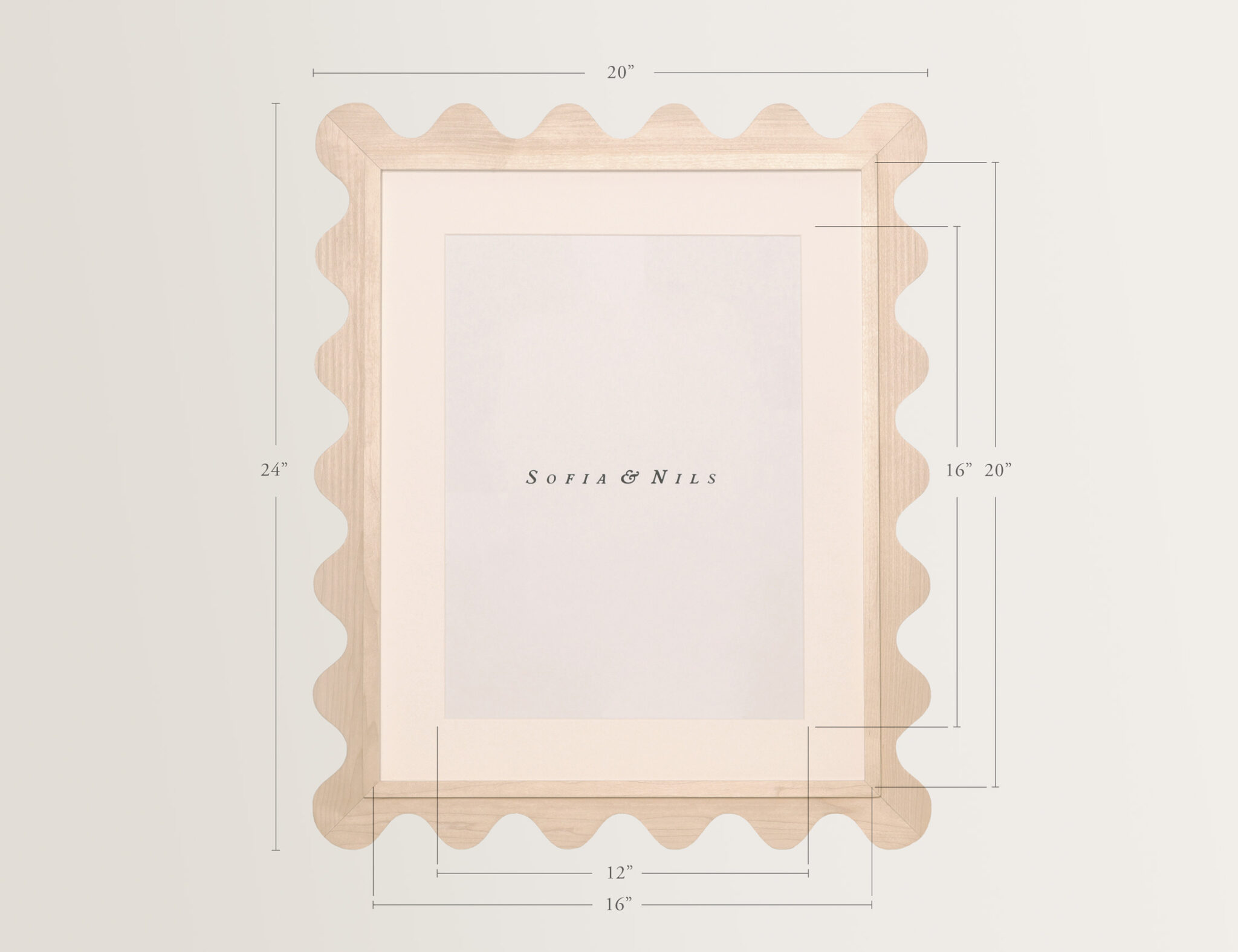 Scallop Picture Frames | Sofia & Nils