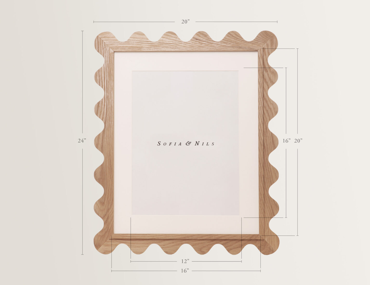 Scallop Picture Frames | Sofia & Nils